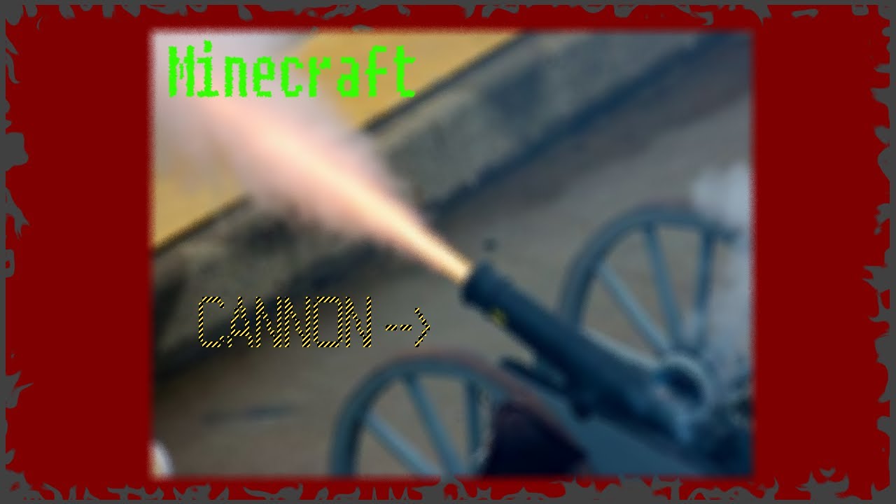 Minecraft:Cannon Tutorial - YouTube