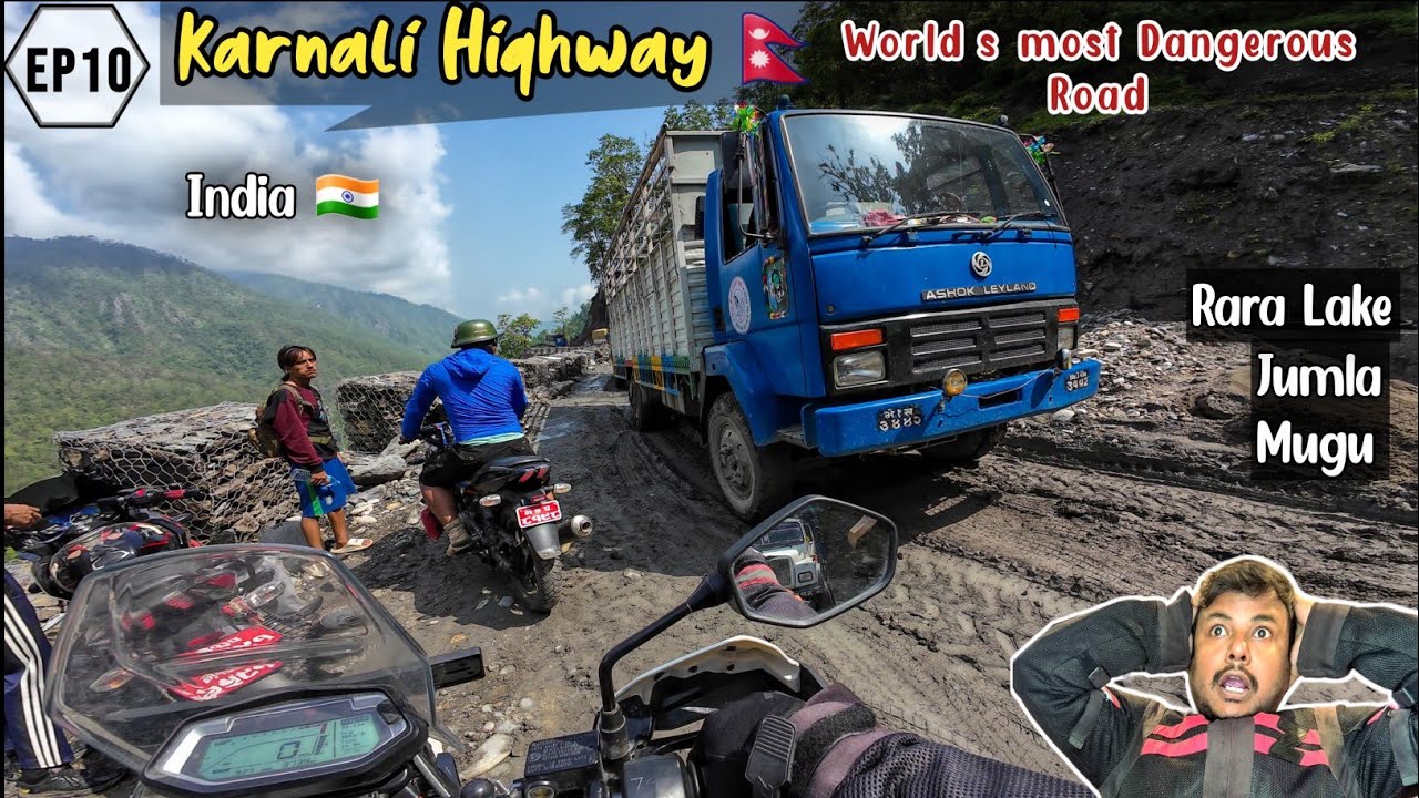 Finally on world's most Dangerous Road : Karnali Highway, EP 10 Guranse ...
