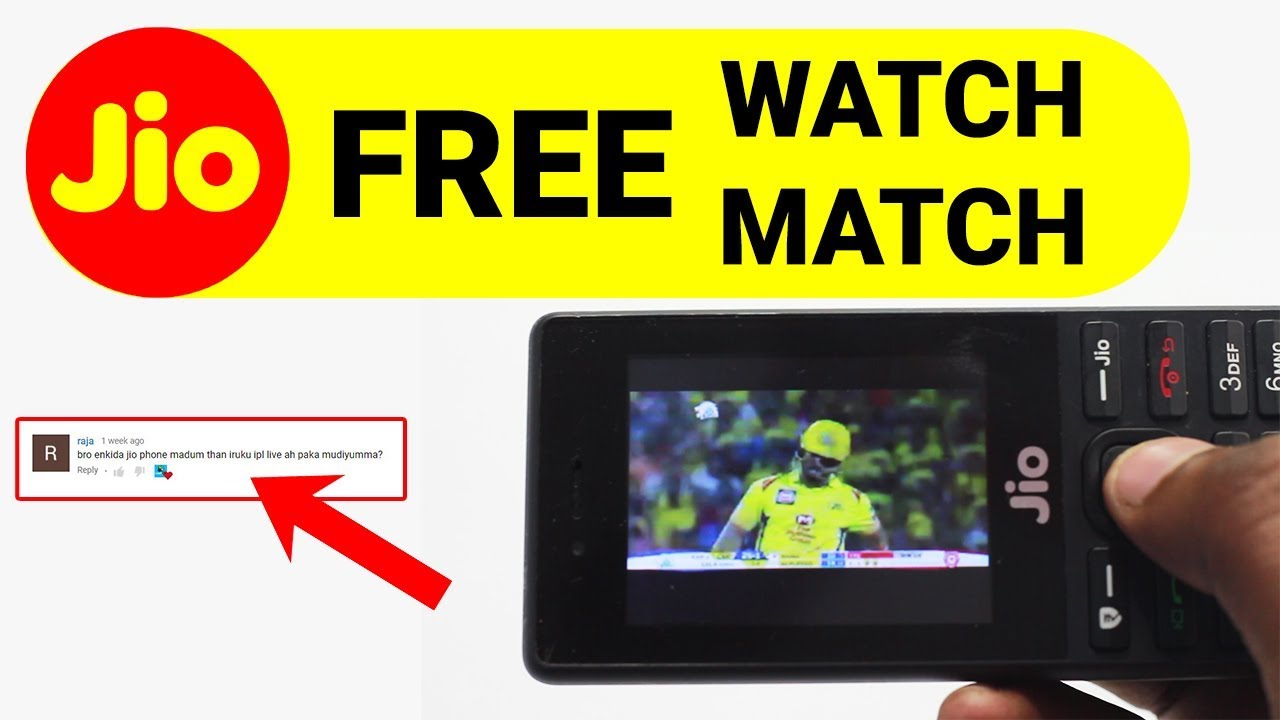 Jio Free Live IPL Cricket Match Watch in you jiophone in Tamil - Loud ...