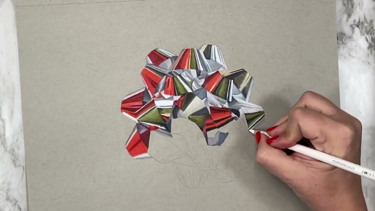 Christmas Drawing | Realistic colored pencil drawing - YouTube