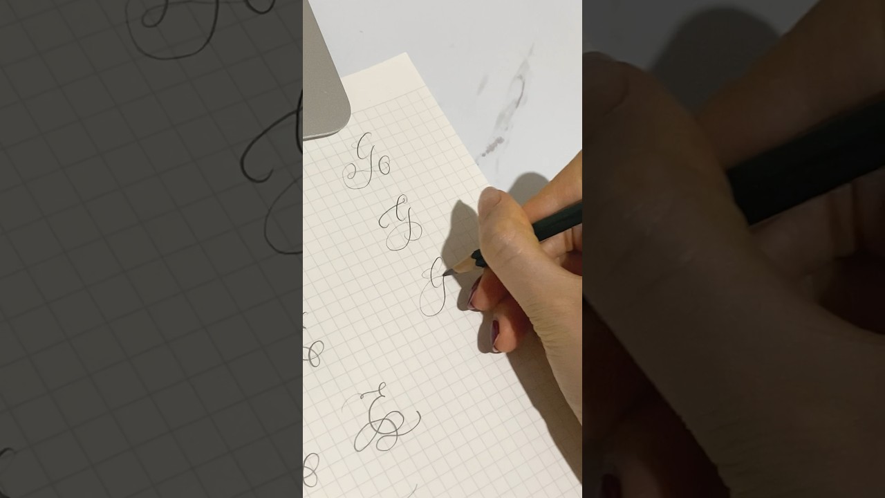 Flourish practice - letter G #calligraphy #lettering #flourishing # ...