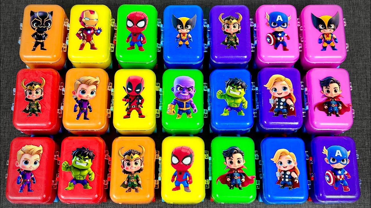 Marvel Heroes Slime Search: Heart & Suitcase Finds with Hulk, Spider ...