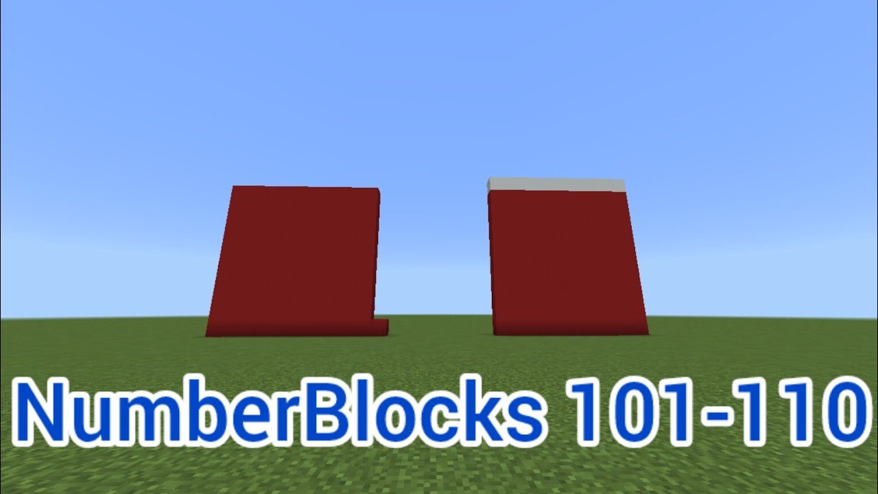 I Built NumberBlocks 101-110 in Minecraft - YouTube