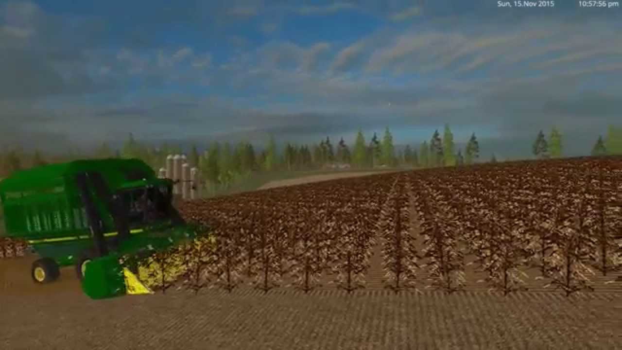 Farming Simulator 2015 Cotton Picker JD9550 - YouTube