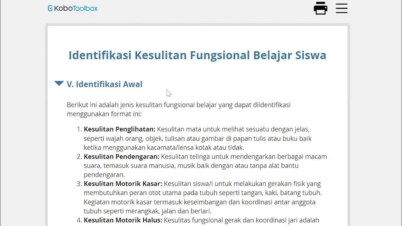 Tutorial Menggunakan Alat Identifikasi Fungsional Belajar Siswa SD/MI - YouTube