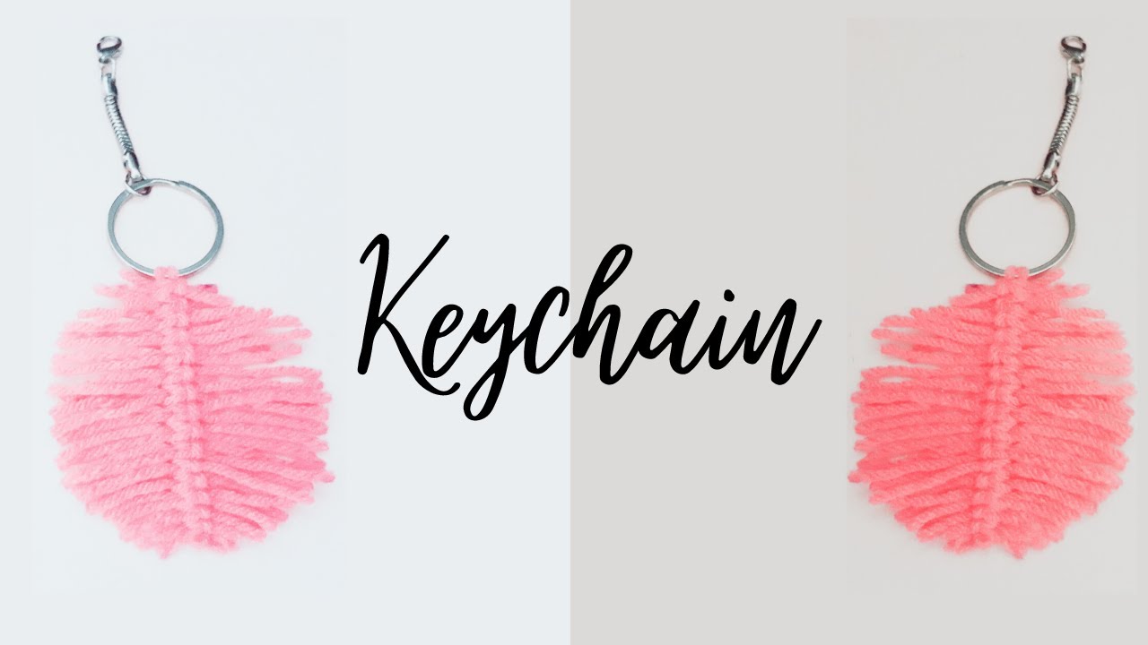 DIY Keychain With Thread At Home | Easy And Simple - YouTube