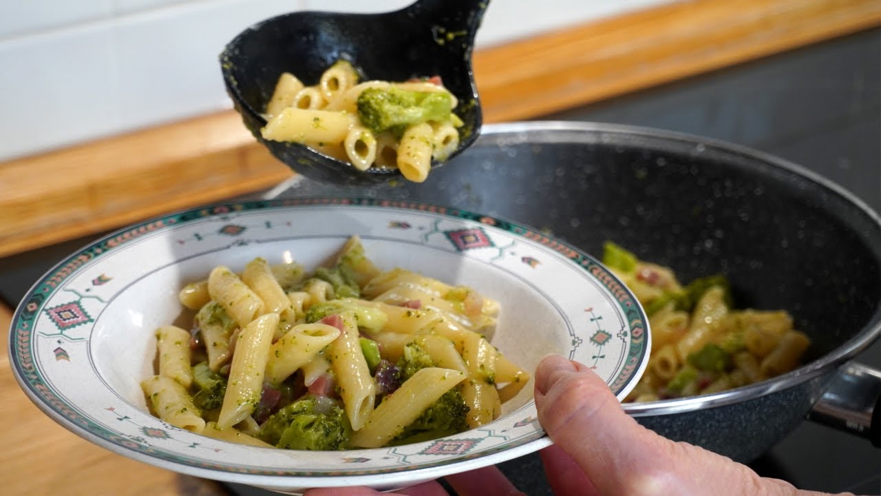Pasta Tirolese Broccoli e Speck Gustosa Pronta in 15 minuti - Broccoli ...