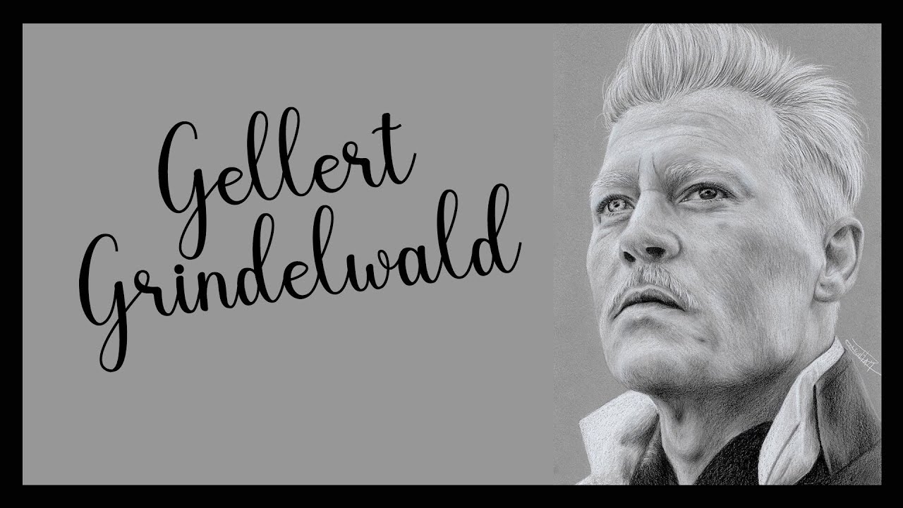 Drawing Johnny Depp as Gellert Grindelwald from Fantastic Beasts ...