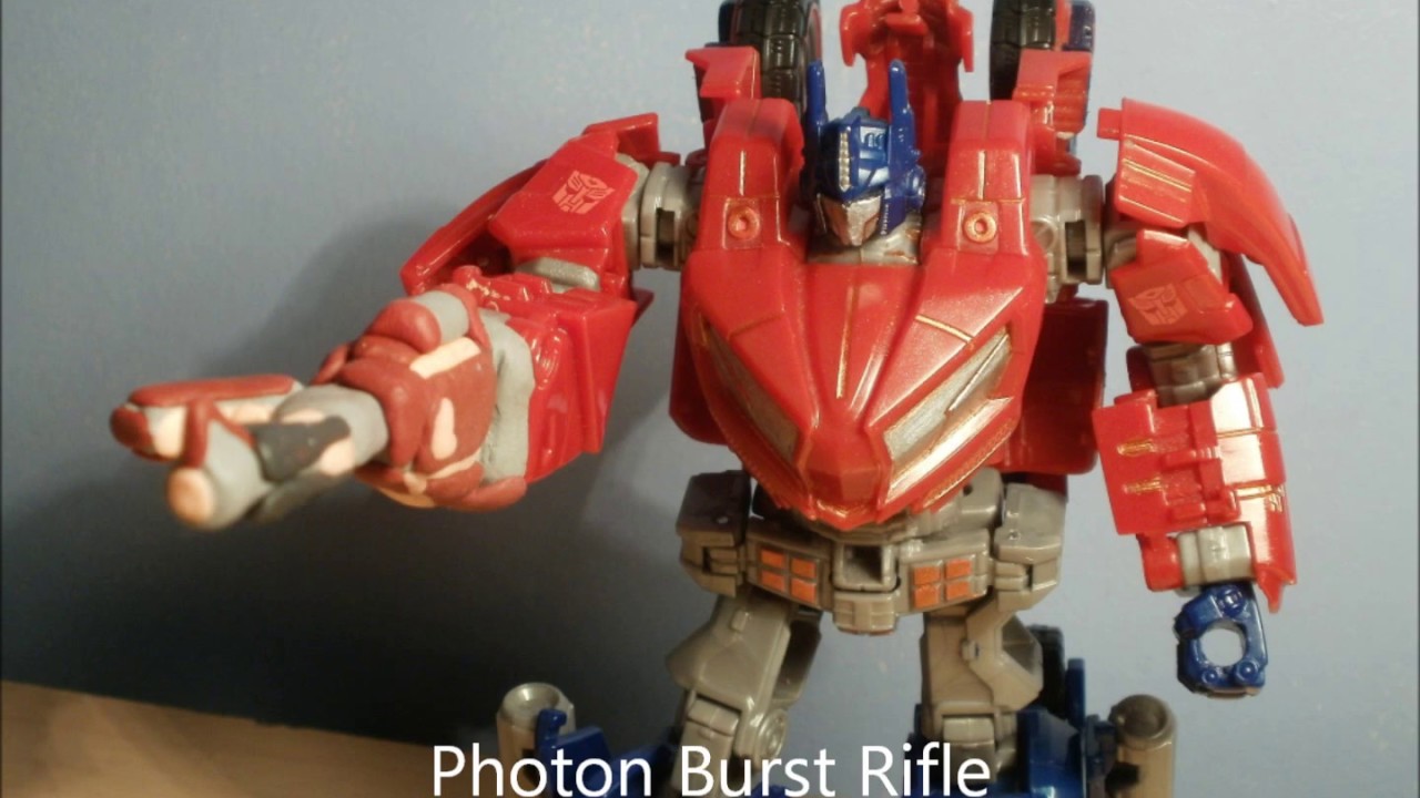 Transformers War For Cybertron custom weapons - YouTube