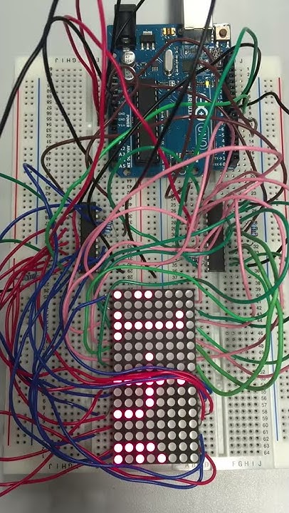 Part2(displaying a scrolling message on two dot matrix display) - YouTube