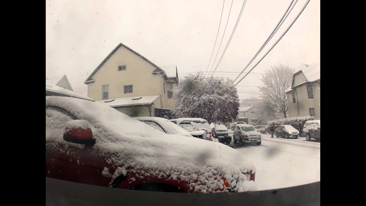 Thanksgiving 2014 Winter Storm Cato Time-lapse in Scranton, PA - YouTube