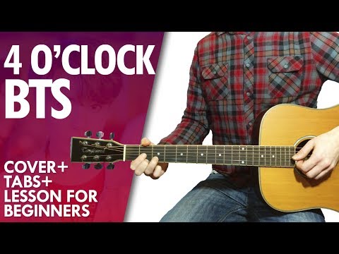 🎸 BTS RM & V '네시 (4 O'CLOCK) guitar lesson and tab