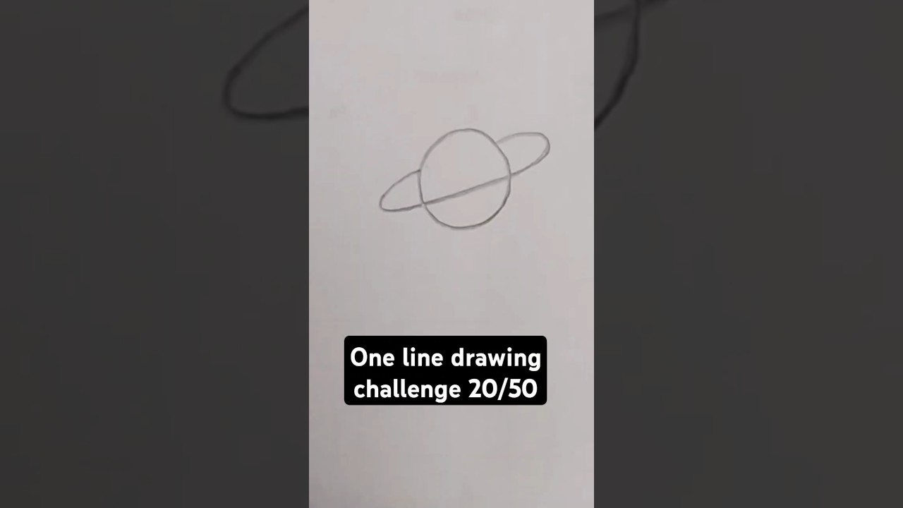 20/50 one line drawing challenge - YouTube