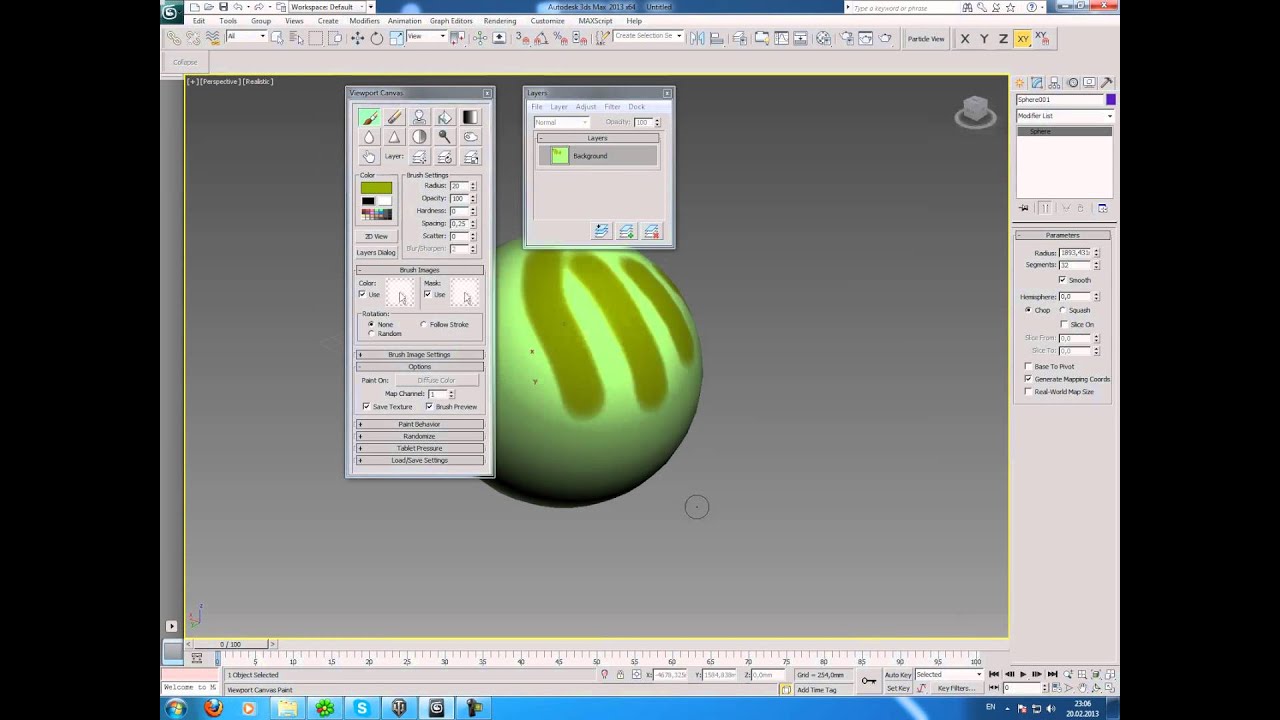 Текстурирование с помощью ViewPort Canvas in 3ds Max - YouTube