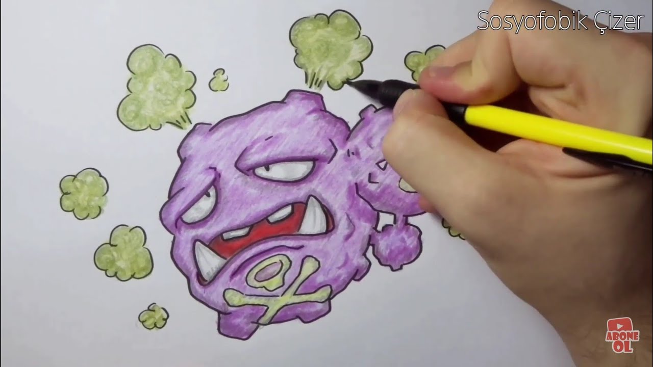 Pokemon Çizimi Weezing - YouTube