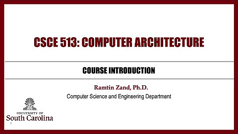 F2022 - CSCE 513: Computer Architecture - YouTube