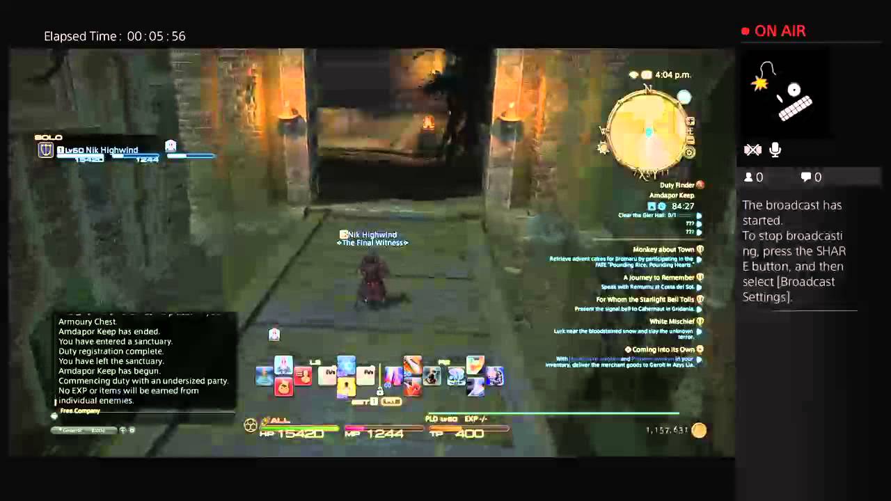 FF14 Ampador Keep solo pld farm - YouTube