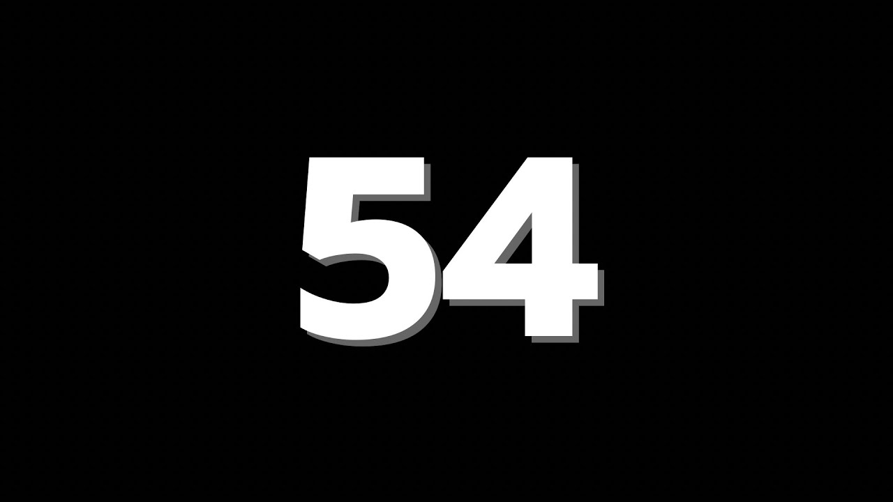 54 Second Countdown Timer With Sound Effect - YouTube