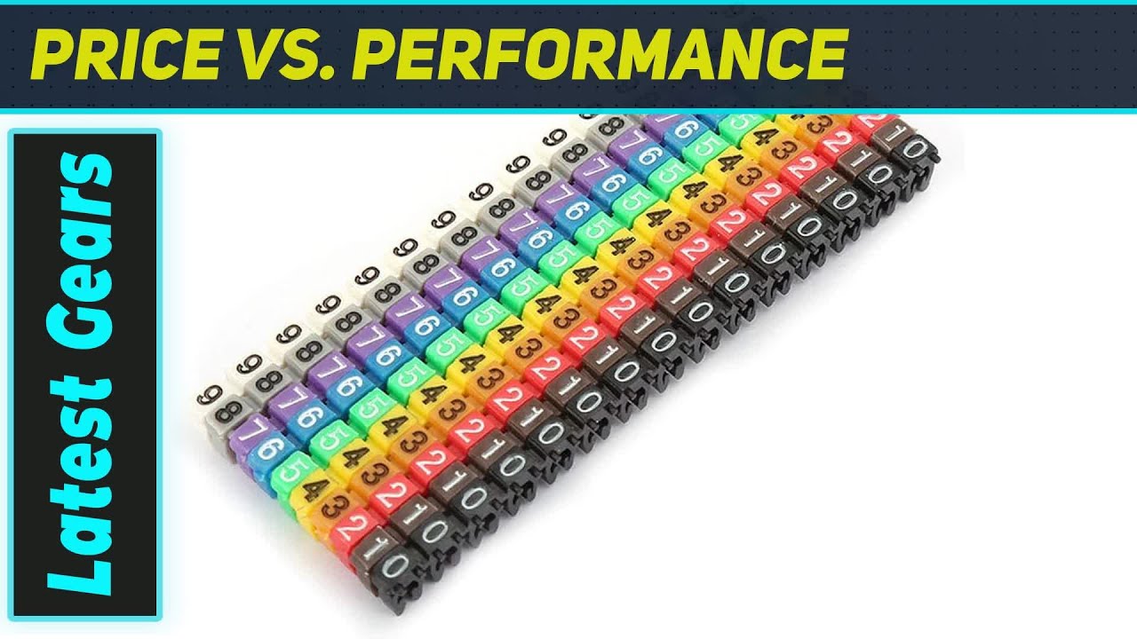 Best Cable Markers: Colorful Digital Number Tube Wire Labels for ...