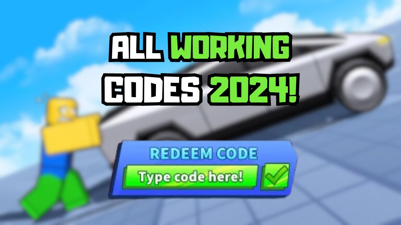 NEW ALL WORKING CODES PUSH A CAR IN 2024! ROBLOX PUSH A CAR CODES🚗 ...