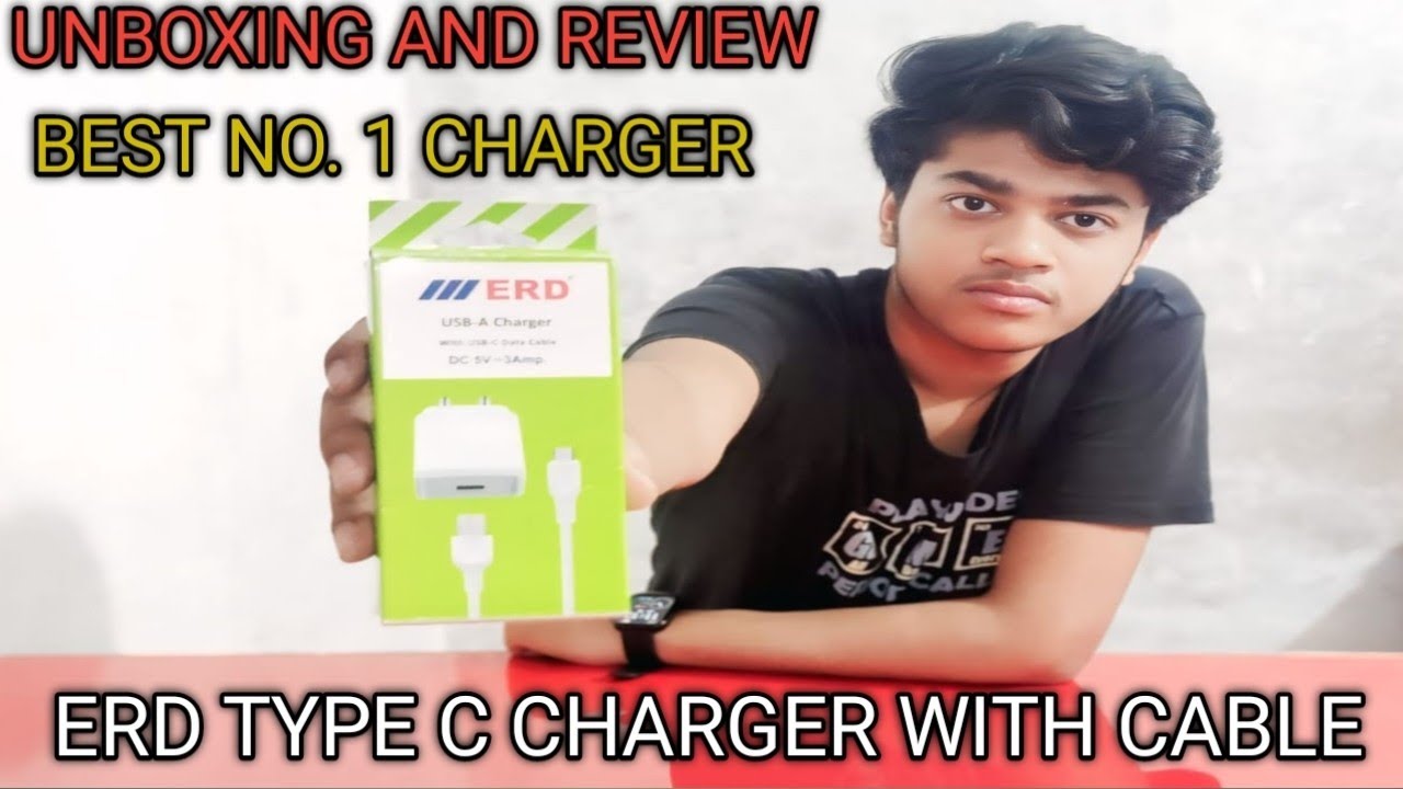 ERD TYPE C CHARGER WITH CABLE UNBOXING AND FULL REVIEW || ERD No. 1 ...