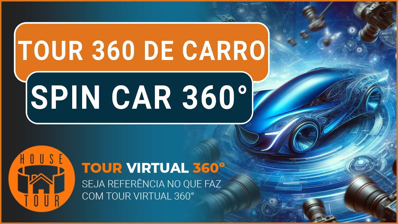 Tour Virtual 360 em carros com giro 360 de Spin Car 360 e objetos ...