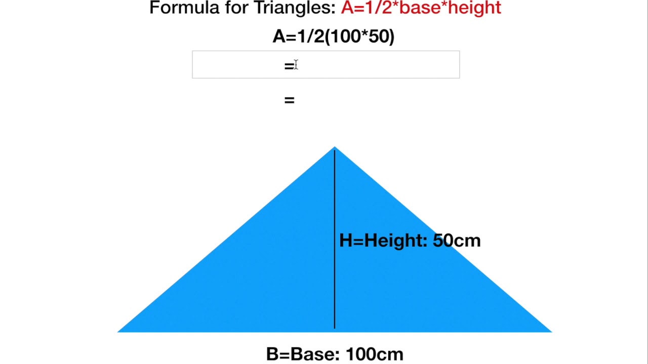How to find the Area of Rectangles, Triangles and Circles - YouTube