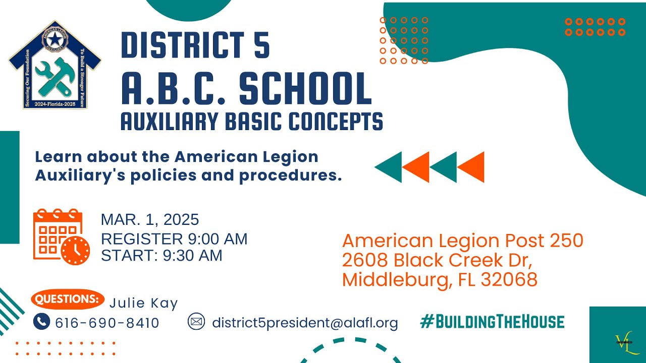 2025, Mar. 1 - District 5 Auxiliary Basic Concepts (ABC) School with ...