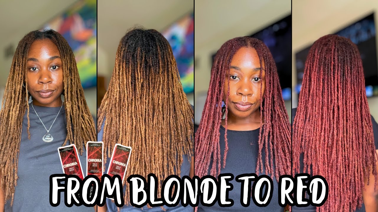 I My Dyed Locs Red: A Bold Fall Transformation 🌟 - YouTube