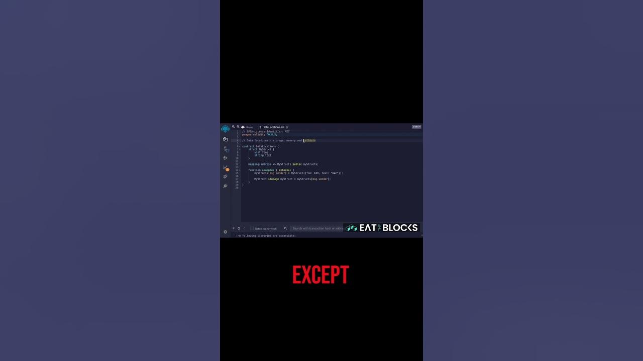 1min Tutorial On Solidity Data Location! ⏰ #shorts - YouTube