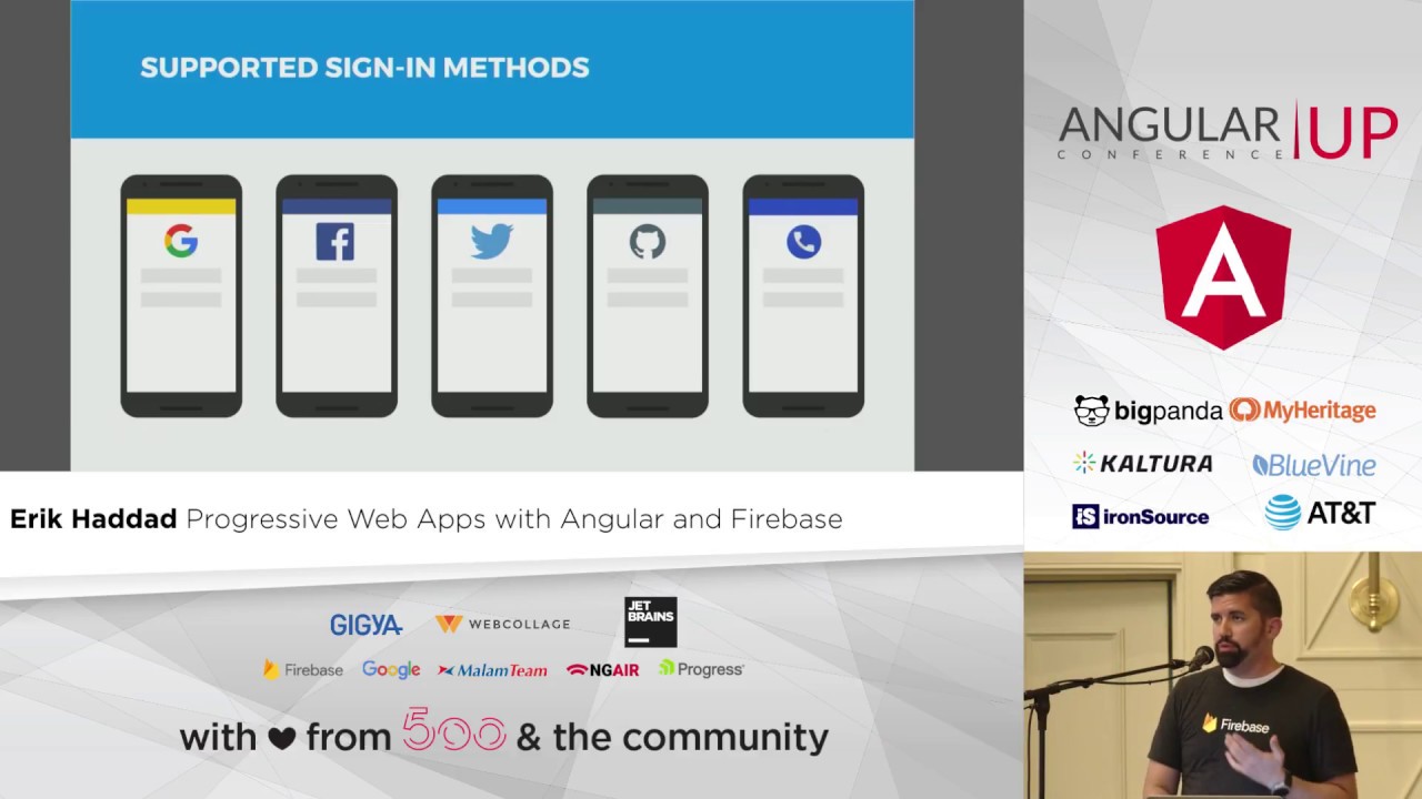 Erik Haddad - Progressive Web Apps with Angular and Firebase | AngularUP 2017 - YouTube