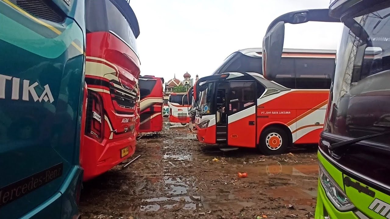 bus mewah terminal ciledug tanggerang - YouTube