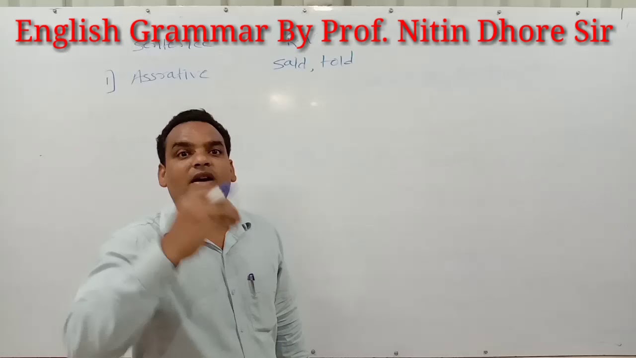 English Grammar By Nitin Dhore Sir - YouTube