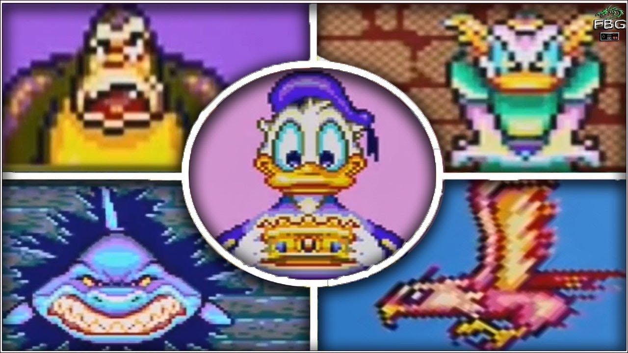 Deep Duck Trouble Starring Donald Duck - All Bosses - YouTube