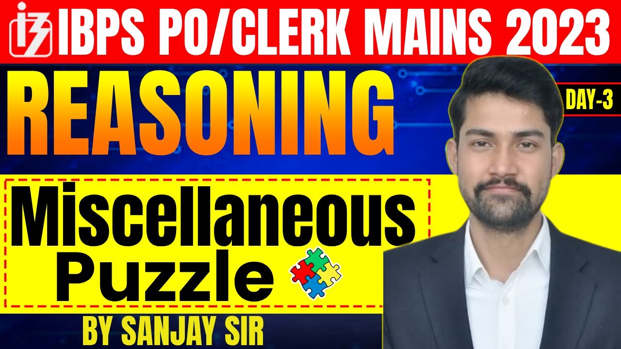 IBPS PO Clerk Mains 2023 Miscellaneous Puzzle Questions For Bank ibps-po-clerk-mains-2023-miscellaneous-puzzle-questions-for-bank