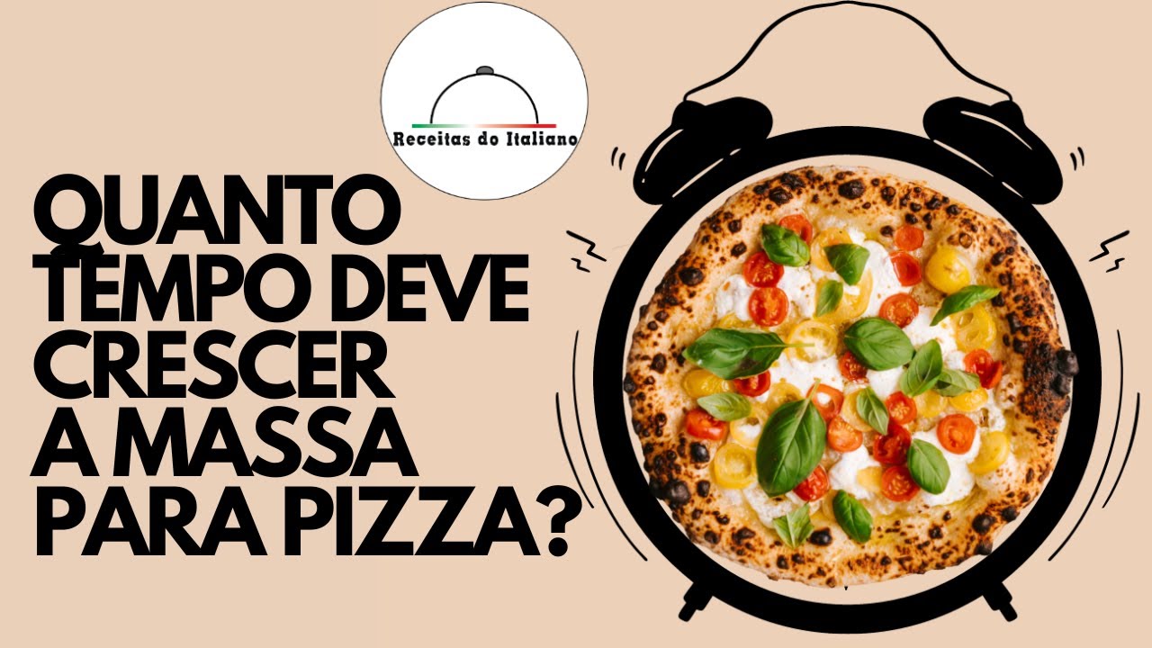É esse o tempo mínimo que a massa para pizza deve crescer! - Receitas ...