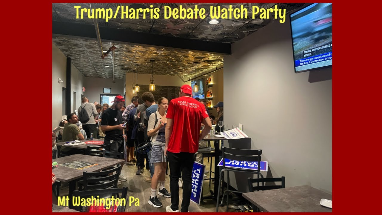 Debate Watch Party-Mt Washington Pa - YouTube