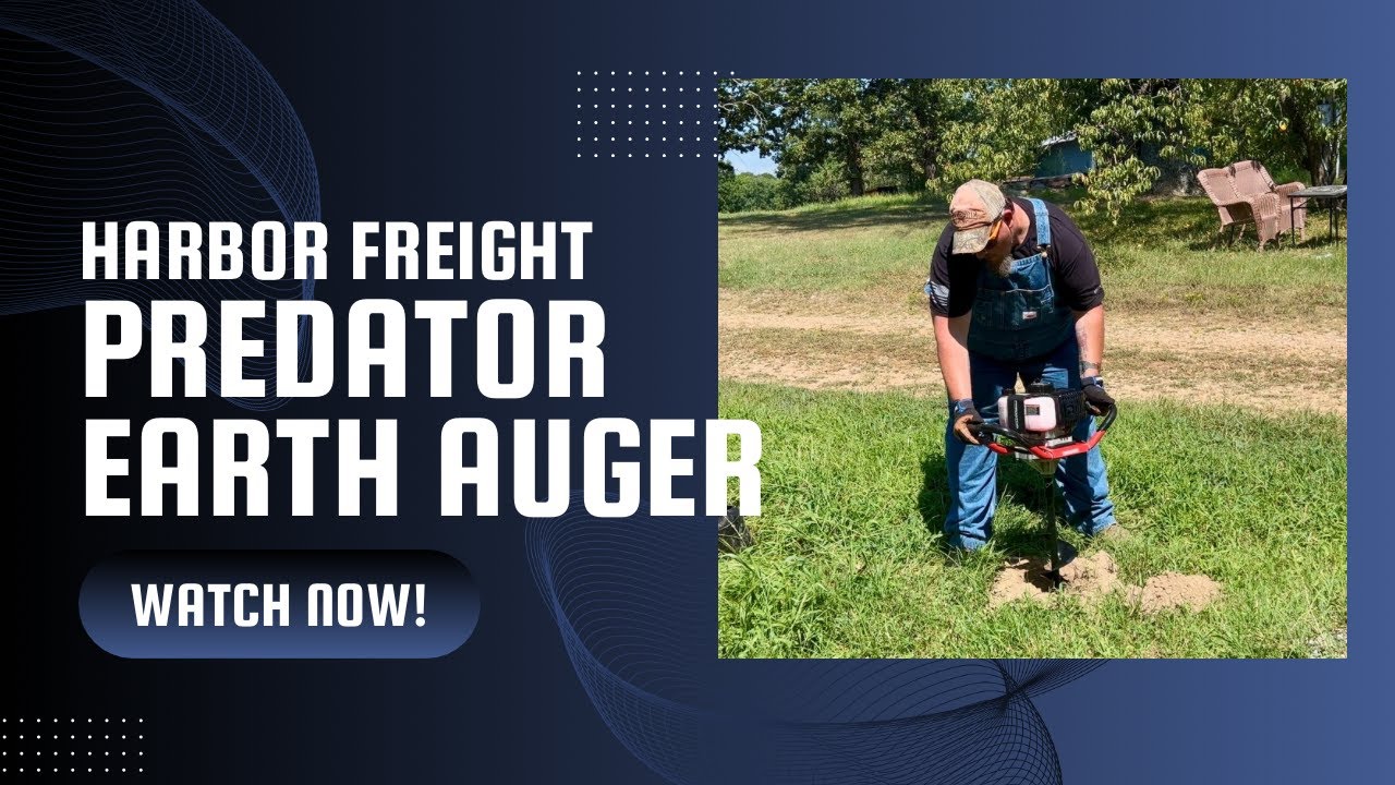 Harbbor Freight 2HP Predator Auger - YouTube