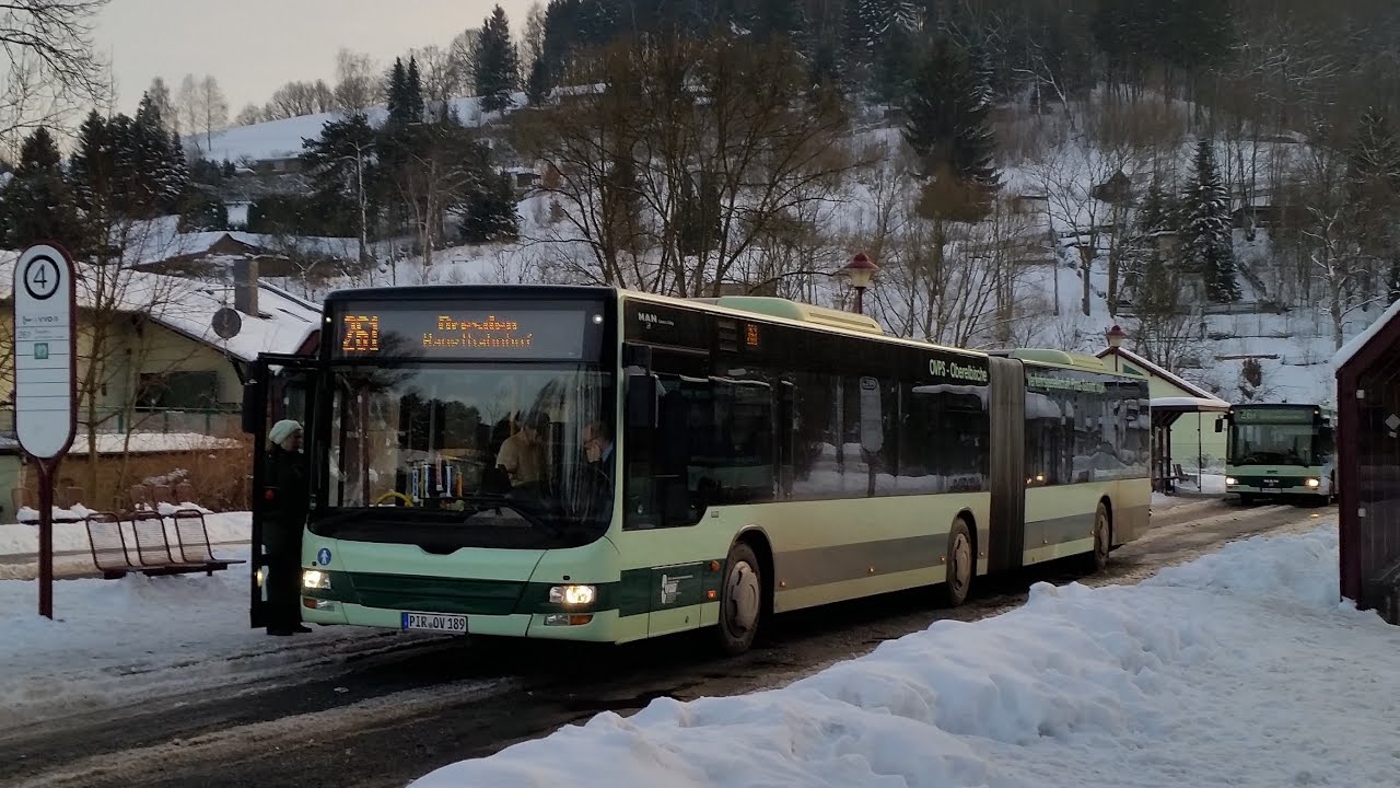 [Mitfahrt] MAN A49 Lion's City GL LE NG363 (PIR-OV 189) der OVPS - YouTube