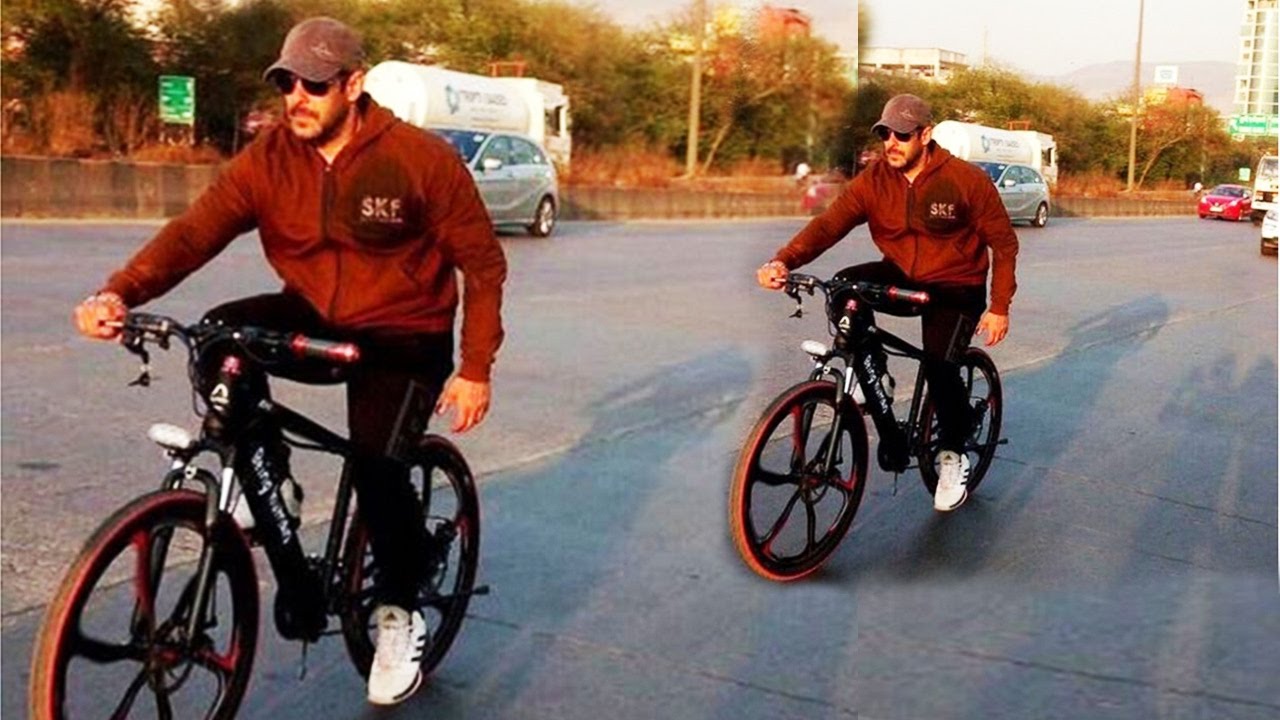 Salman Khan Cycling & Riding Being Human CYCLE On Mumbai Roads - YouTube