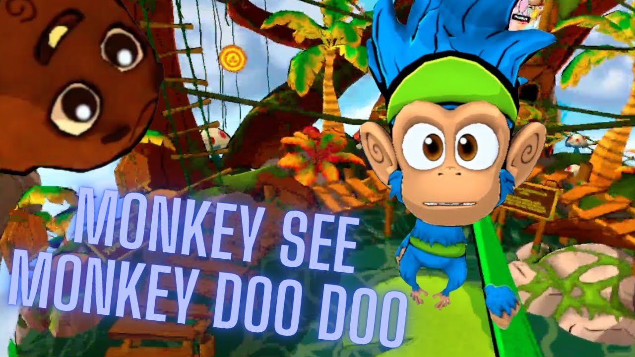 Playing an AMAZING monkey game! (Monkey See Monkey Doo Doo) - YouTube