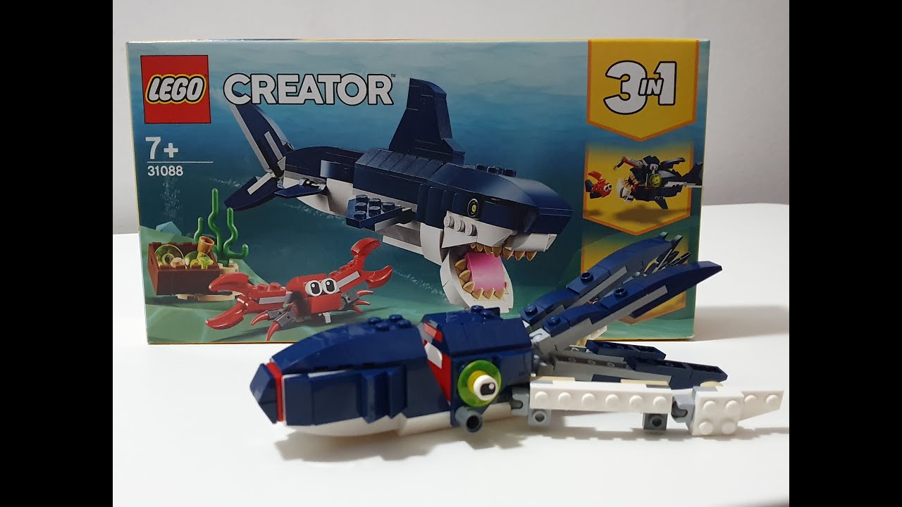 LEGO Deep Sea Creatures - Squid | LEGO Creator 31088 Speed Build | LEGO ...