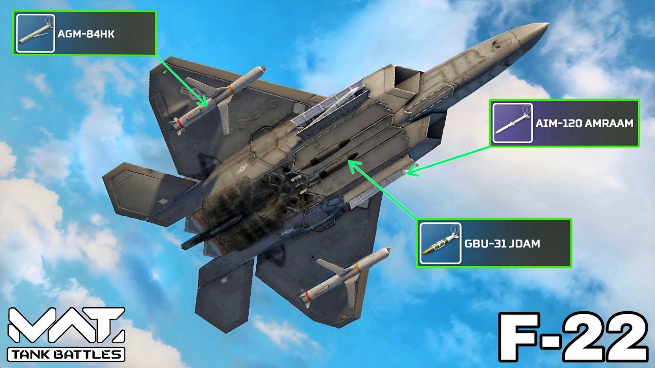F-22 - American Strike Fighter 🔥 MWT : TANK BATTLES - YouTube