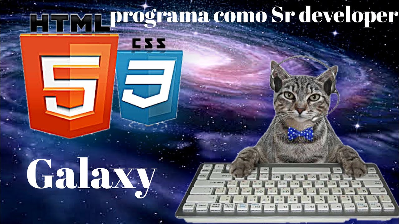 Como hacer una Galaxy con HTML5 & CSS3 [curso completo para beginners ...