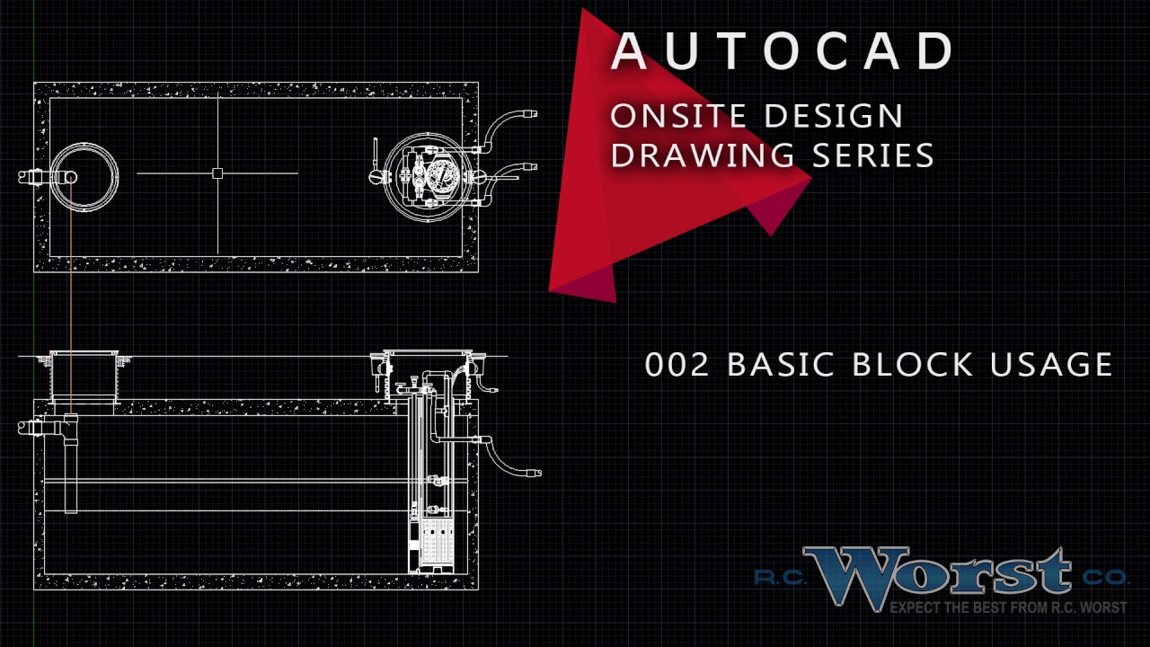 002 AutoCAD Basic Block Usage - YouTube