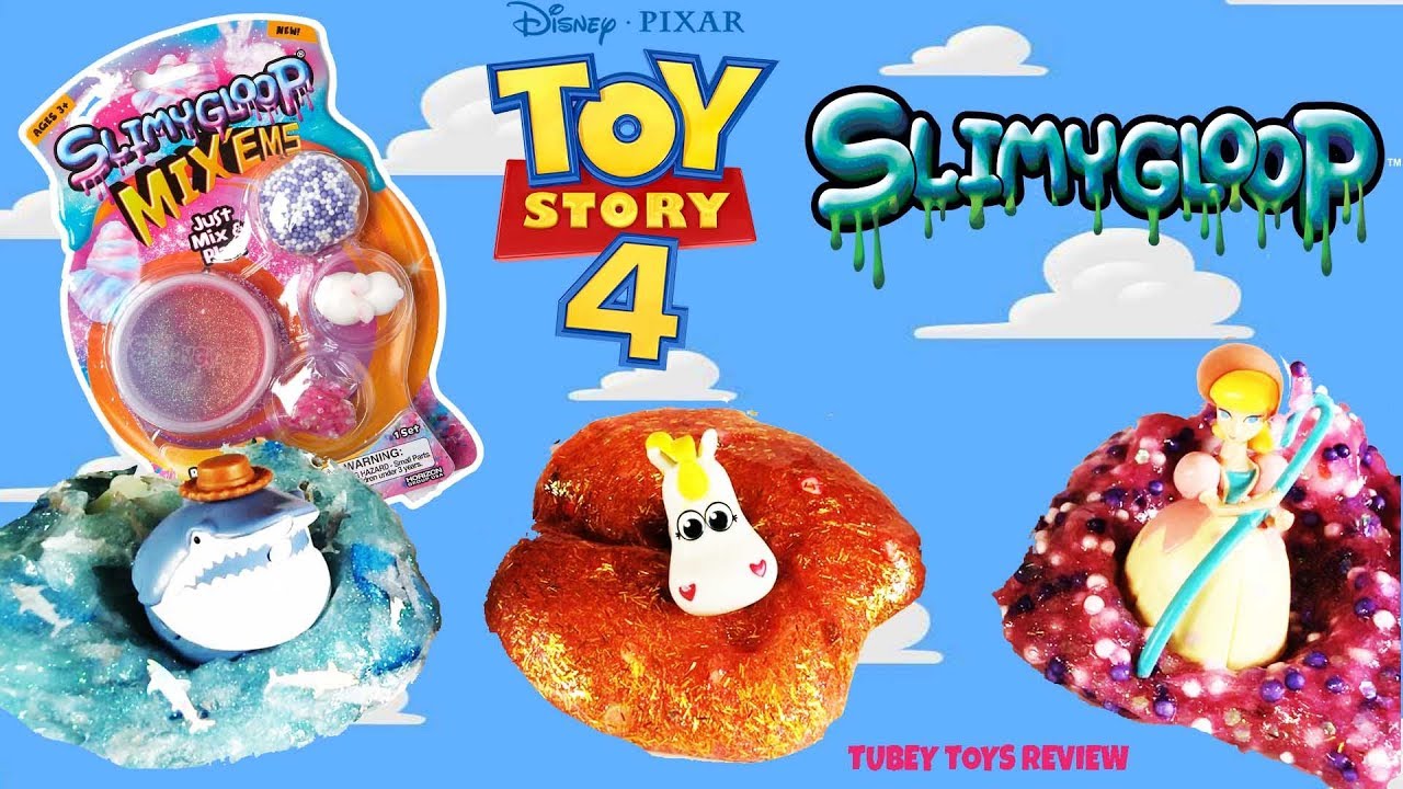 Toy Story 4 Carnival Games Toy Story Slime SLiMeYGLoOP Tubey Toys - YouTube