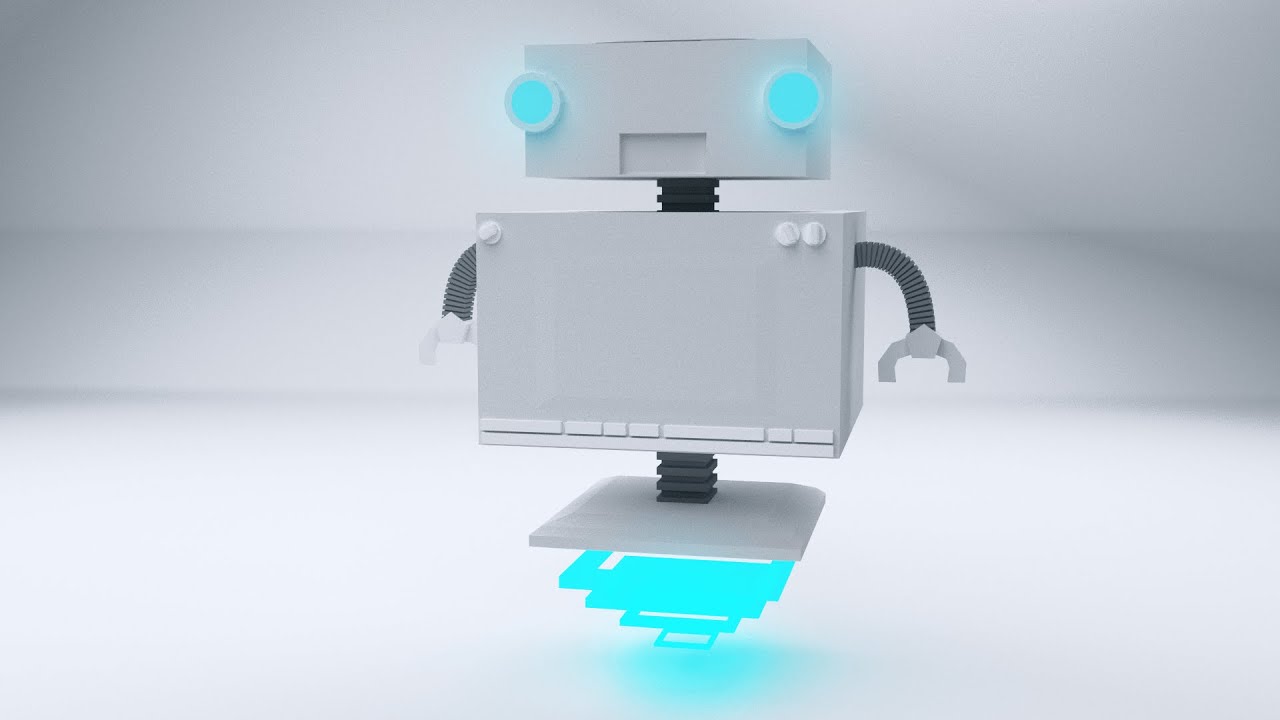Blender Tutorial: Low Poly Robot - YouTube