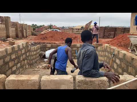 Swimming Pool Construction in 2021| |Build in Ghana|Block Laying - Part ...