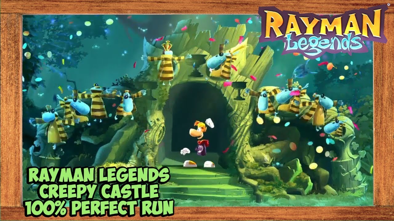 Rayman Legends Creepy Castle 100% Perfect Run - YouTube