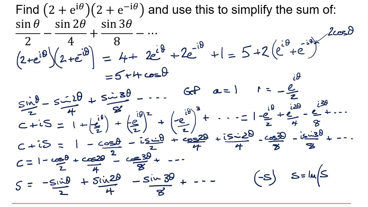 MEI Core Pure Complex numbers 6-5 - YouTube